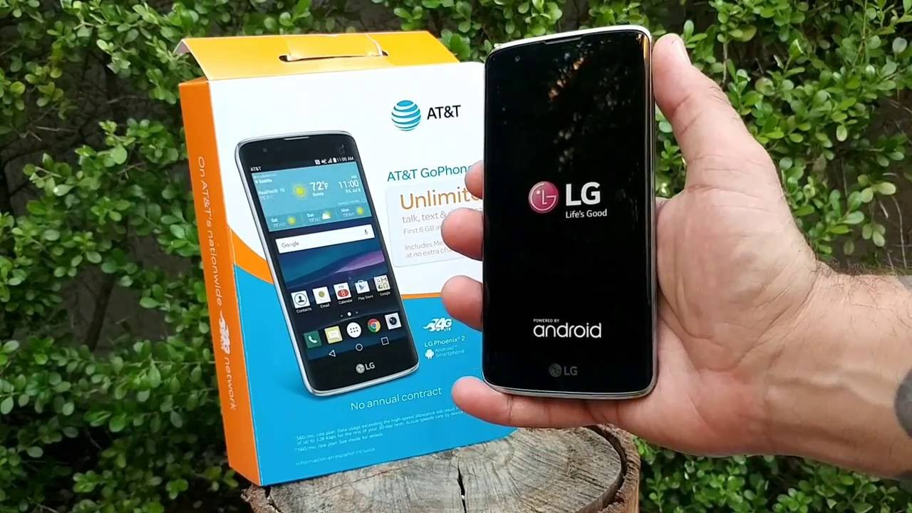 LG Phoenix 2 AT&T unboxing affordable pre paid device with a premium ...