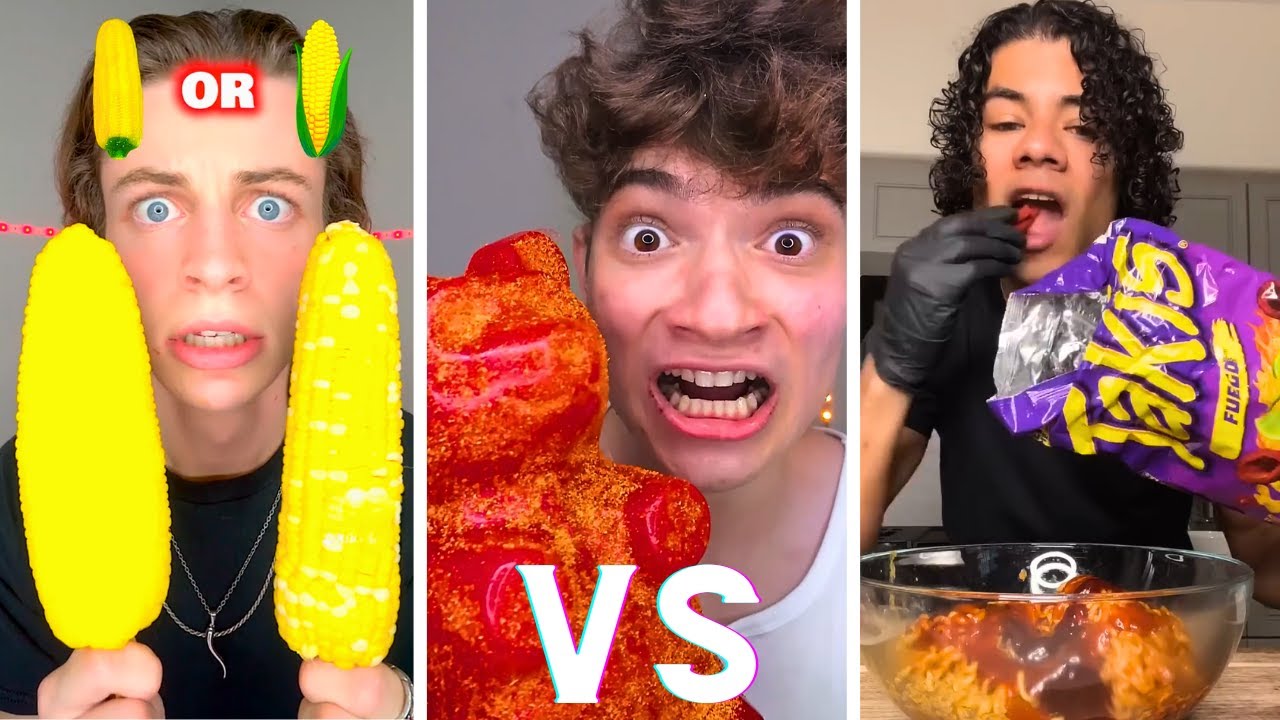 Luke Did That vs Spizee vs Ramizeinn! 🔥(Extreme Giant Spicy Foods ...