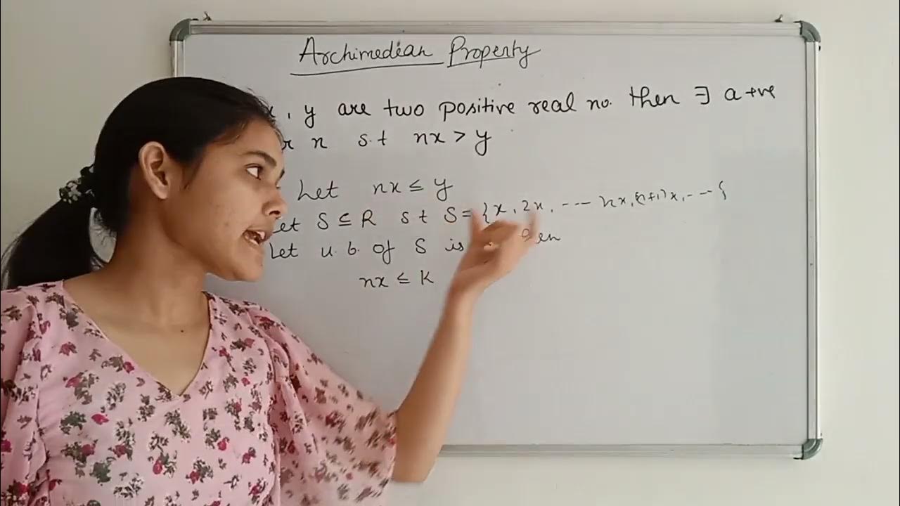 Archimedean property of real number || state and proof || Real analysis|| - YouTube