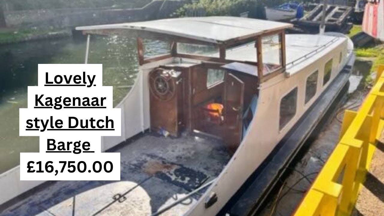 For Sale Lovely Kagenaar style Dutch Barge £16,750 - YouTube