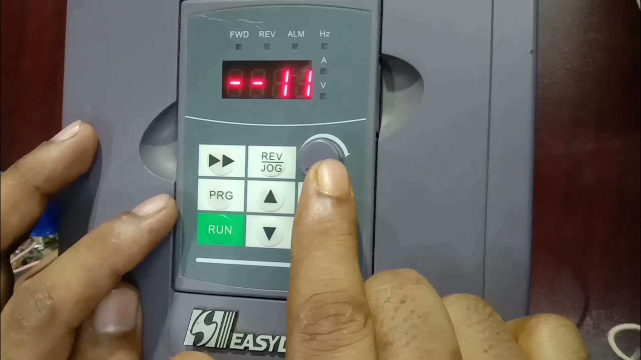 3wire operation & Digital Push Up Down |Easydrive inverter Cv3100 - YouTube