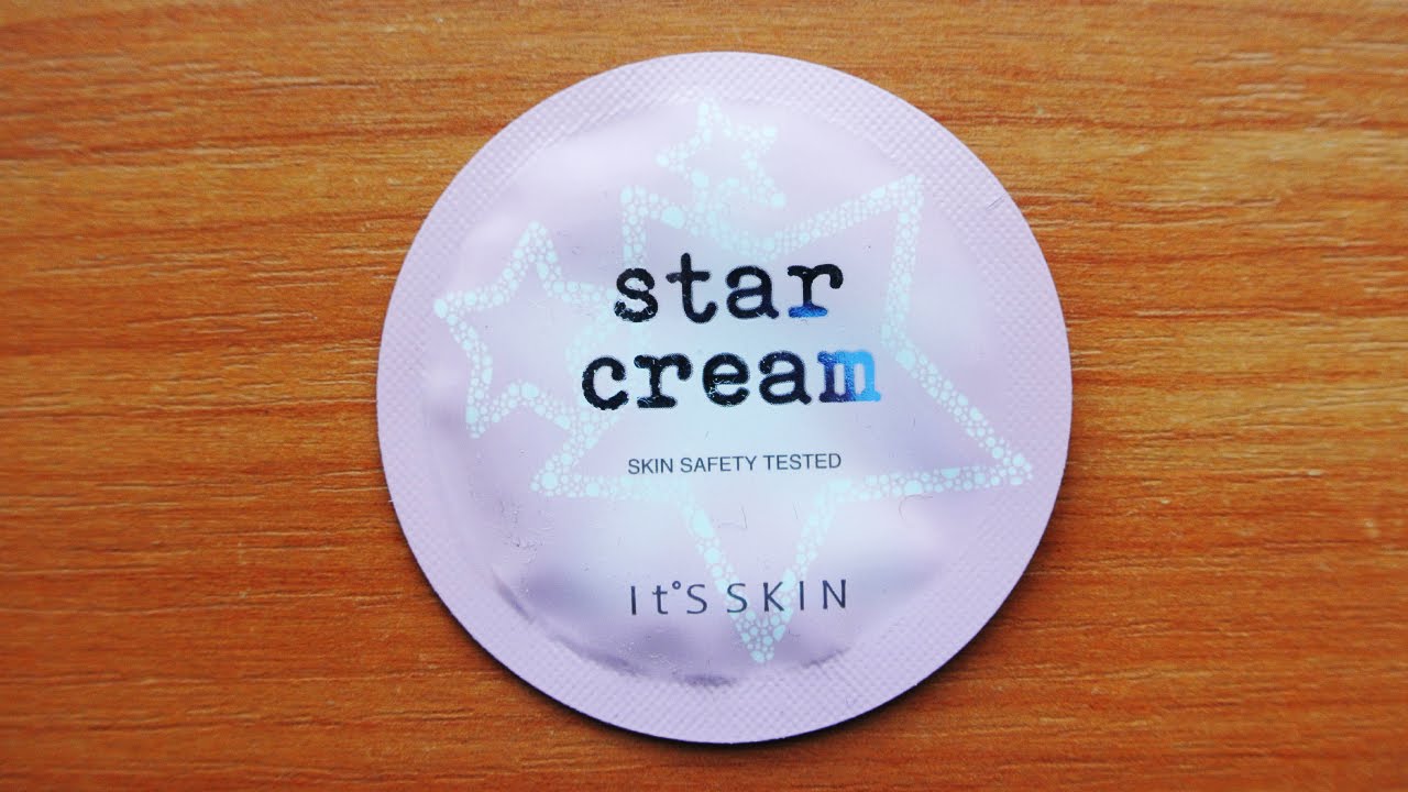 Обзор It's Skin Star Cream SPF25 пробник корейской косметики - YouTube