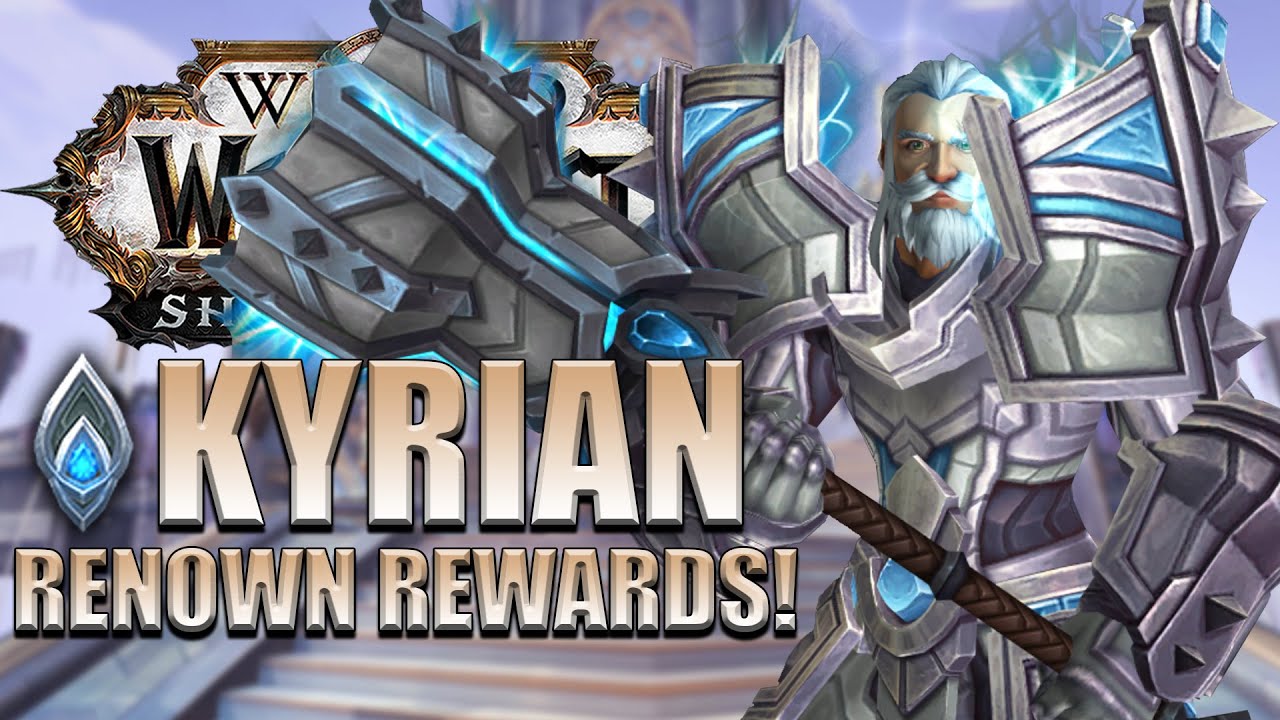 Kyrian Renown REWARDS! Mounts/Transmog/Pets/Titles & More | Shadowlands ...