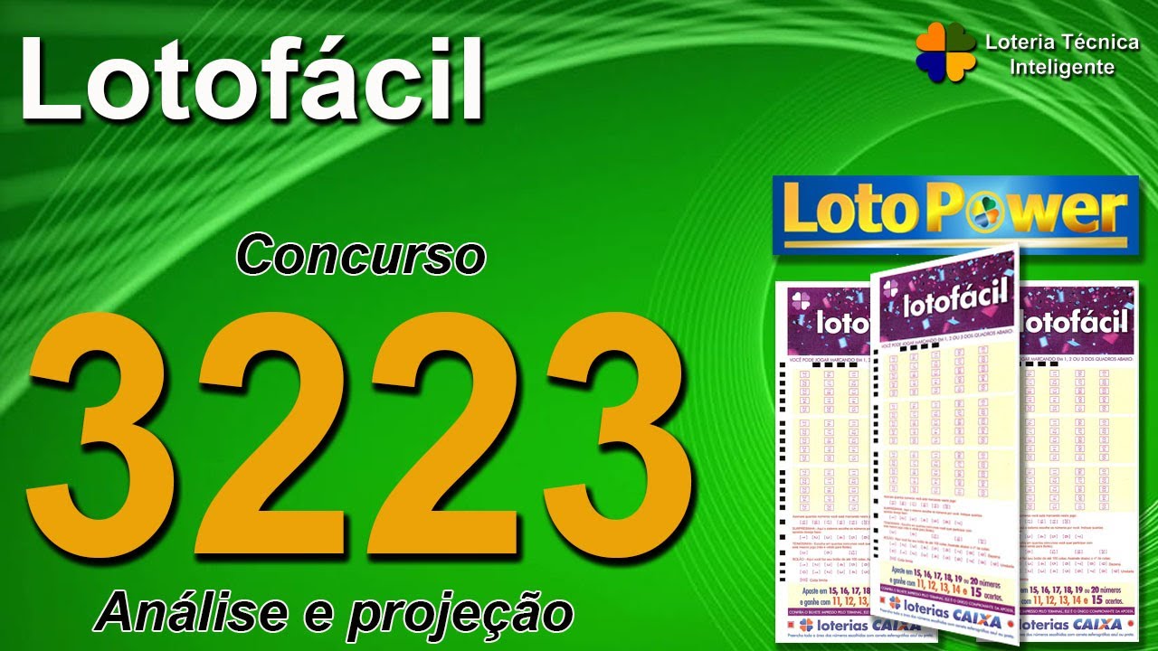 ANÁLISE E PROJEÇÃO PARA O CONCURSO 3223 DA LOTOFÁCIL - YouTube