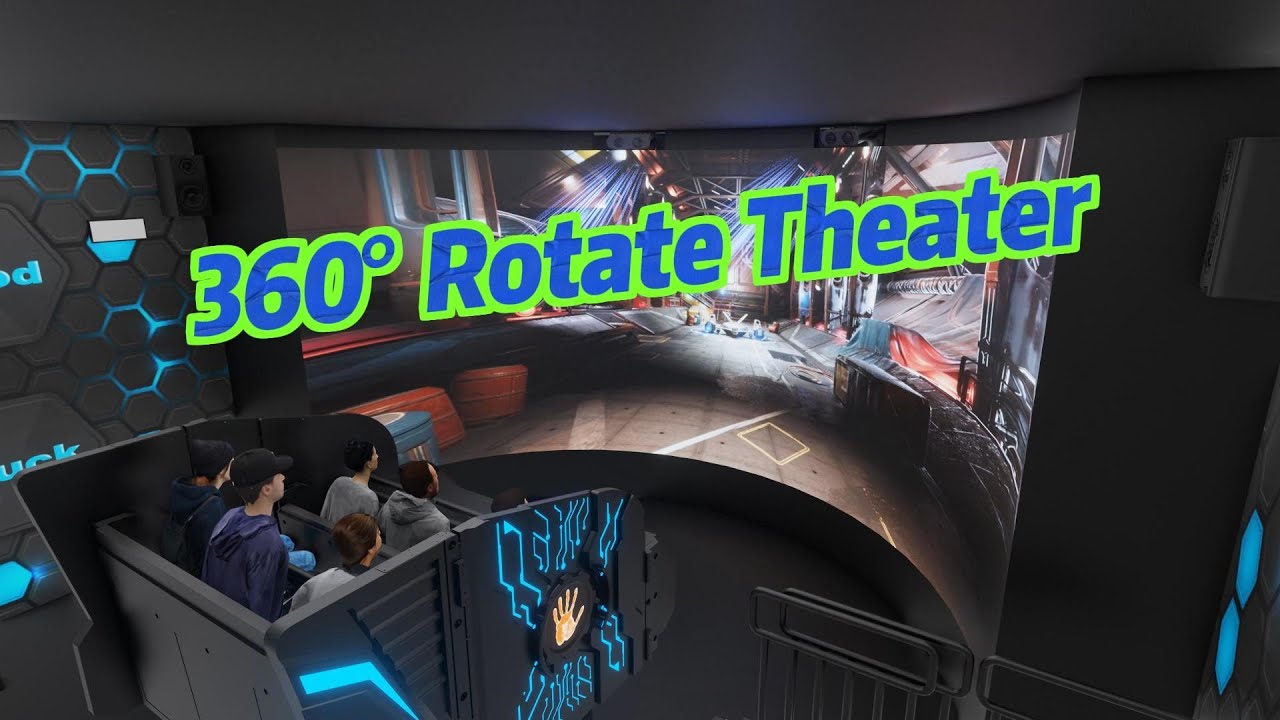 360° Rotate Theater Amusement Park Ride 3D Movie Experience - YouTube