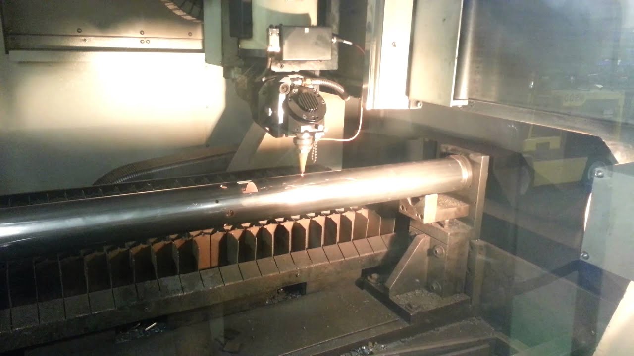 Mazak Laser Space Gear U44 3D Automation For Work - YouTube