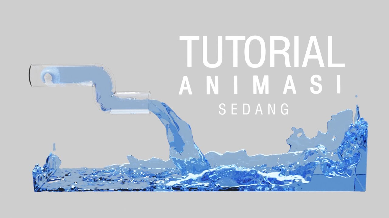 TUTORIAL ANIMASI AIR MENGALIR (Sedang) blender 2.92 - YouTube