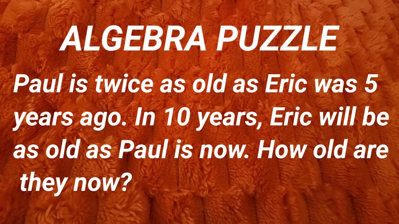 Can You Solve This Algebra Word Problem? - YouTube