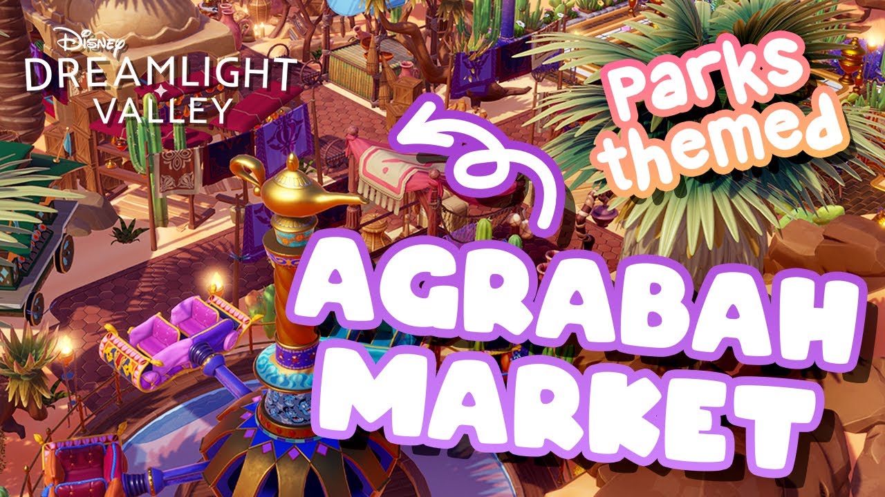 The Ultimate Agrabah Market Speed Build! Theme Park Style | Dreamlight ...