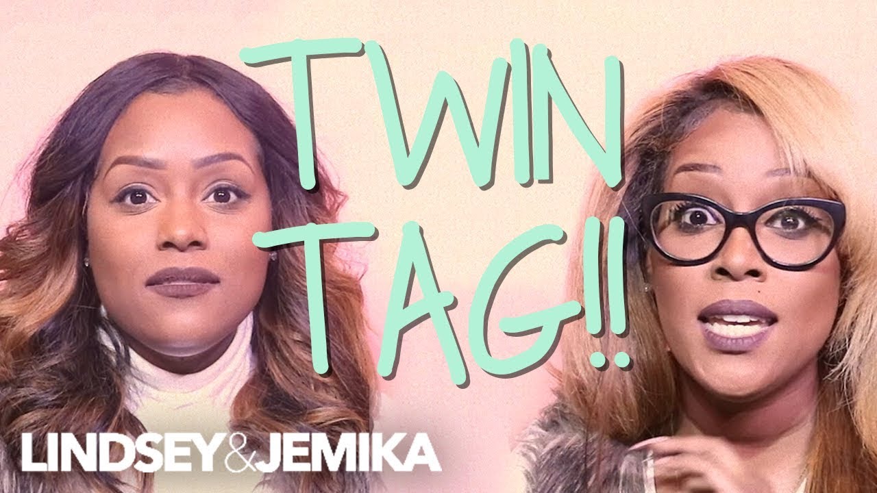 TWIN TAG!!! LINDSEY AND JEMIKA - YouTube