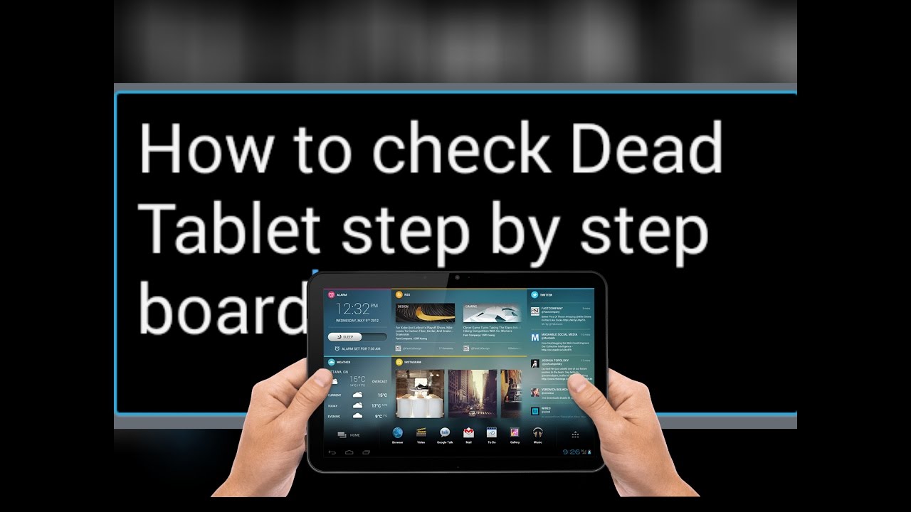 How to check step by step Dead Tablet board - YouTube