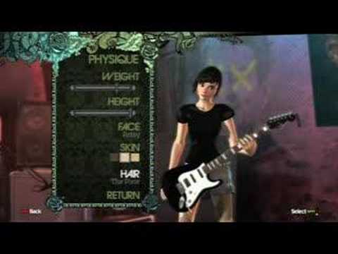Rock Band Character Creation - YouTube