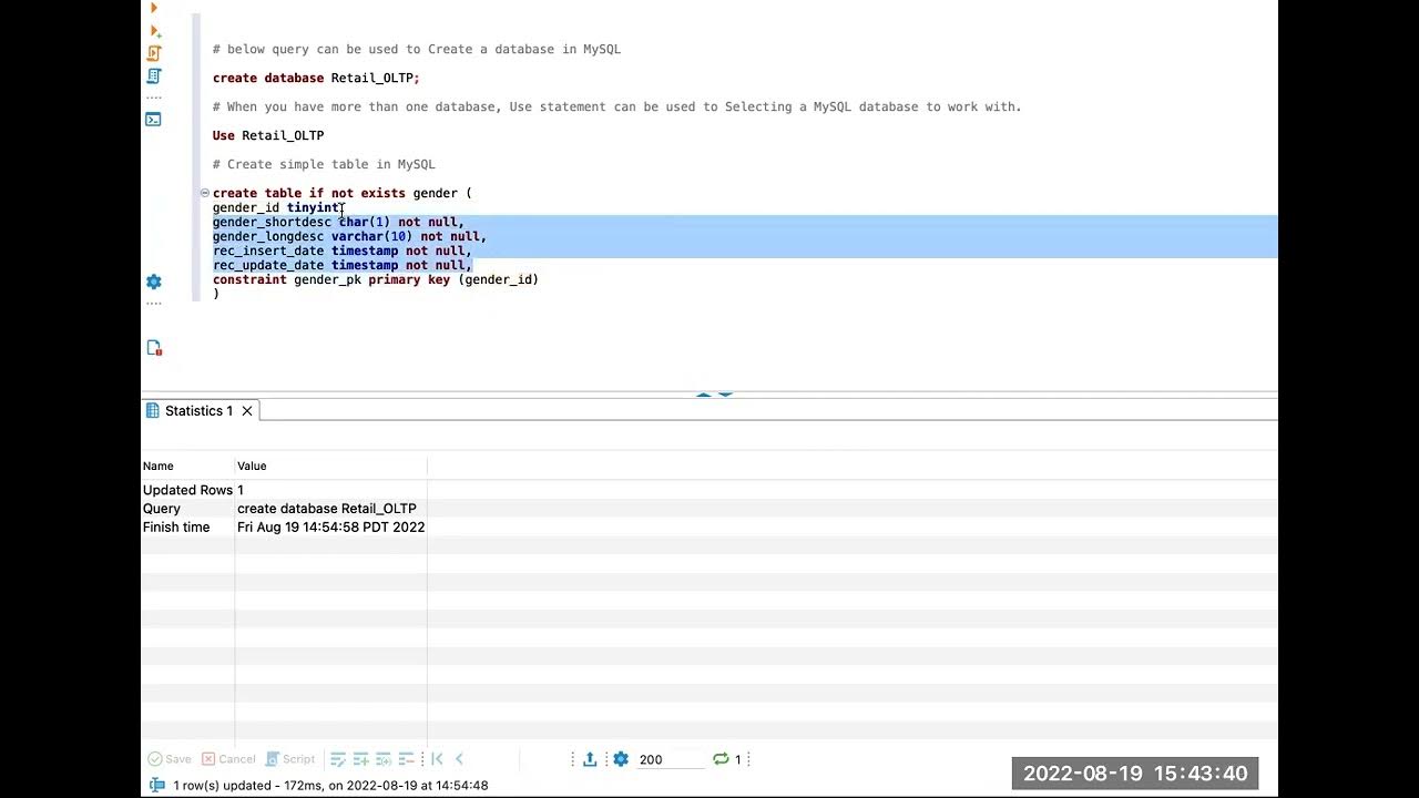 How to create sequences using the AUTO INCREMENT attribute in MySQL create table statement - YouTube