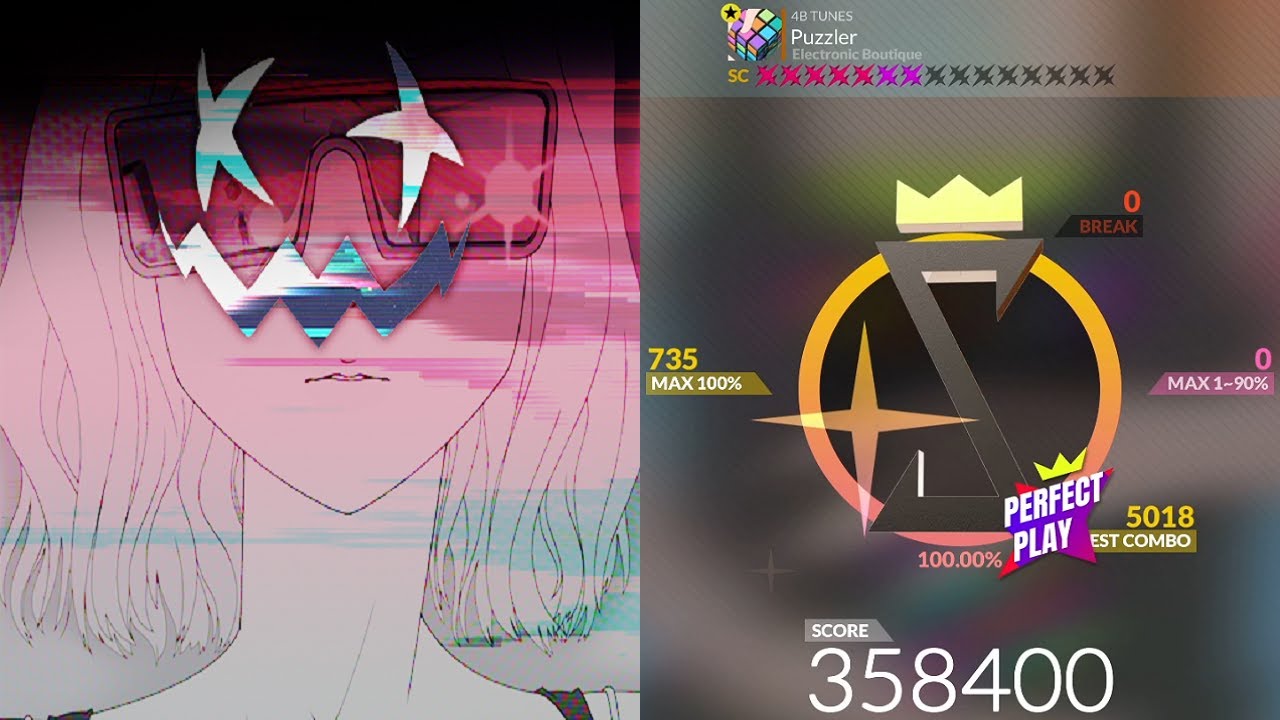 [DJMAX Respect V] Puzzler 4B SC ★7 PERFECT PLAY - YouTube