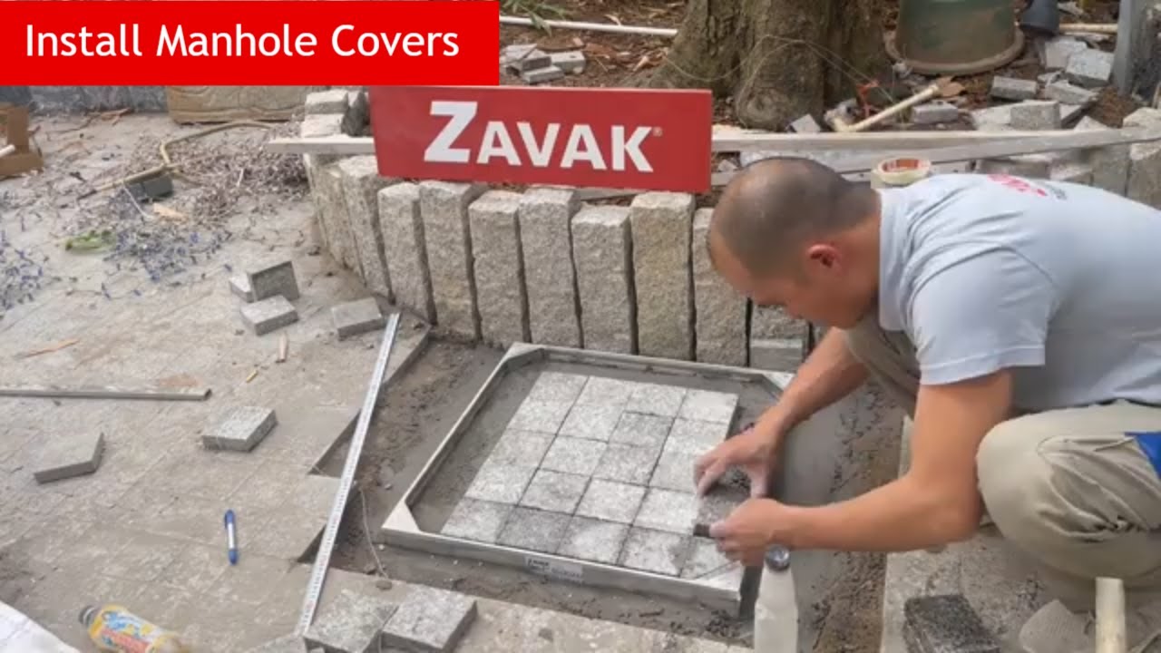 Construction Techniques for Installing Manhole Covers, size 60x60cm ...