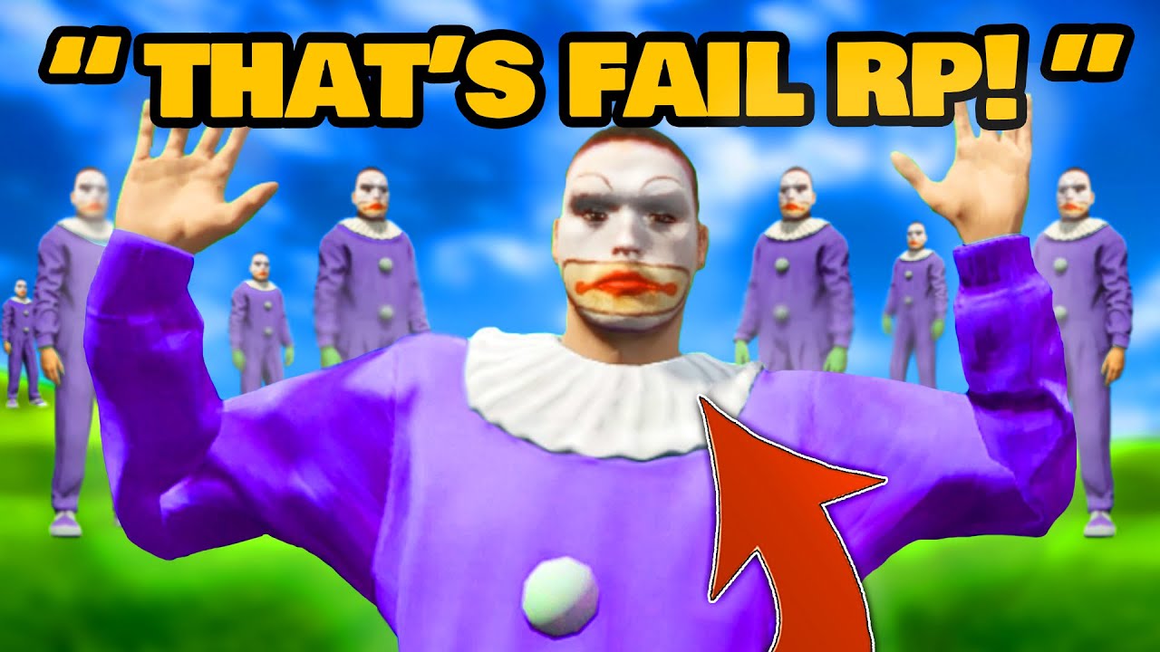 Clown Gang Trolls CRINGE FiveM Admins (GTA RP) - YouTube