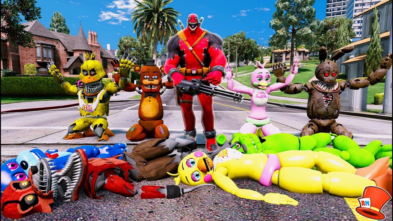 ANIMATRONICS vs SCARY VENOMPOOL! (GTA 5 Mods FNAF RedHatter) - YouTube