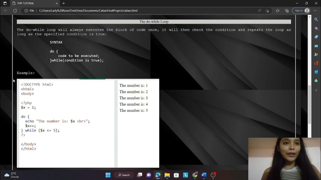 Php Loops Tutorial Ccs1 Youtube