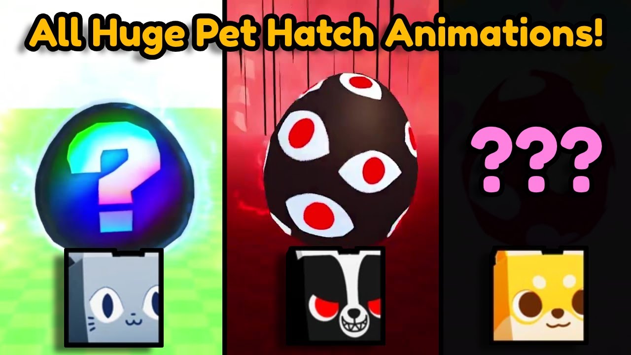 🍀 ALL Huge Pet Hatch Animations In PETS GO! - YouTube
