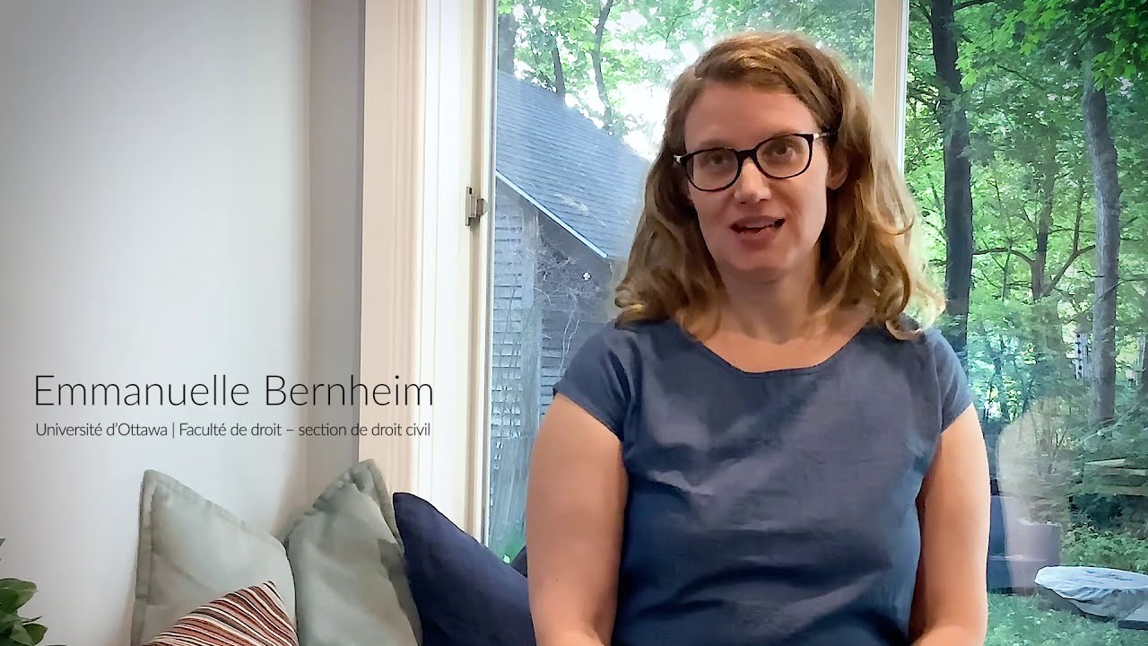 Emmanuelle Bernheim | Faculté de droit | Université d’Ottawa - YouTube