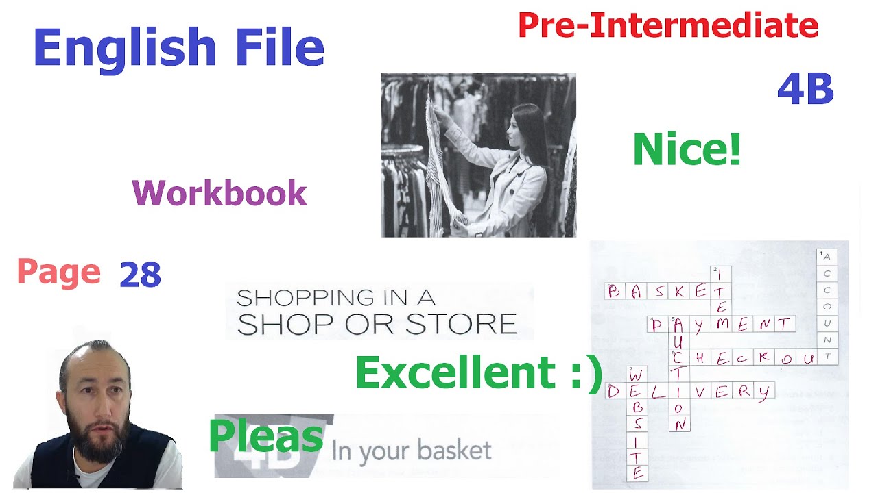 English File Pre Intermediate Workbook 4B, Page 28 - YouTube