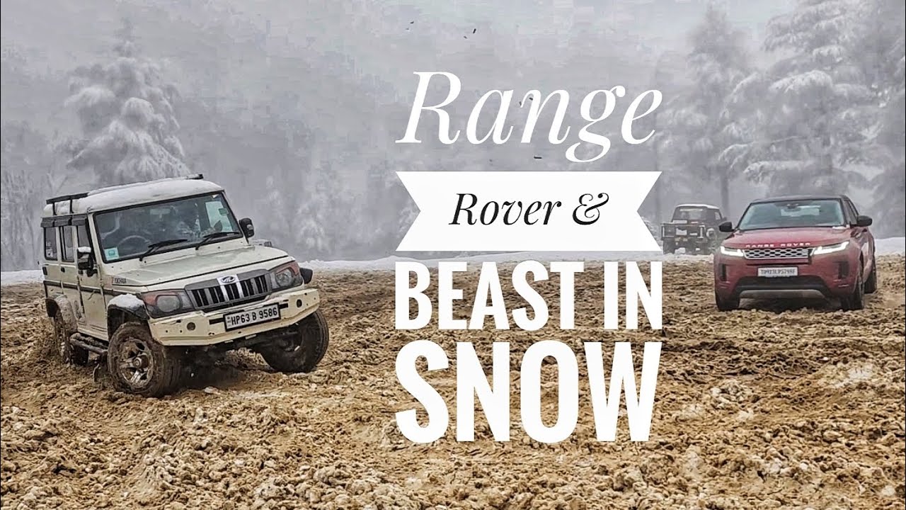 Bolero 4x4 vs Range Rover in Snow ️ #bolero4x4 #rangerover #snowdrive ...
