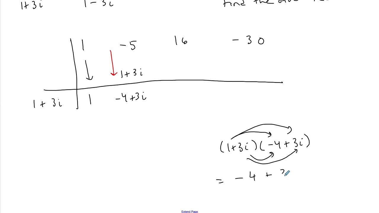 Complex Conjugate Roots Part 1/2 - YouTube