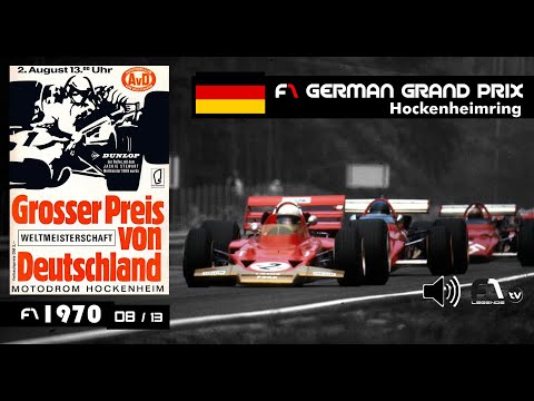 F1 1970 [08] German Grand Prix: Hockenheimring [ 𝗙𝗫 ᴴᴸ| SD ] ● 𝗙𝟭 𝗟𝗘𝗚𝗘𝗡𝗗𝗦 𝘁𝘃