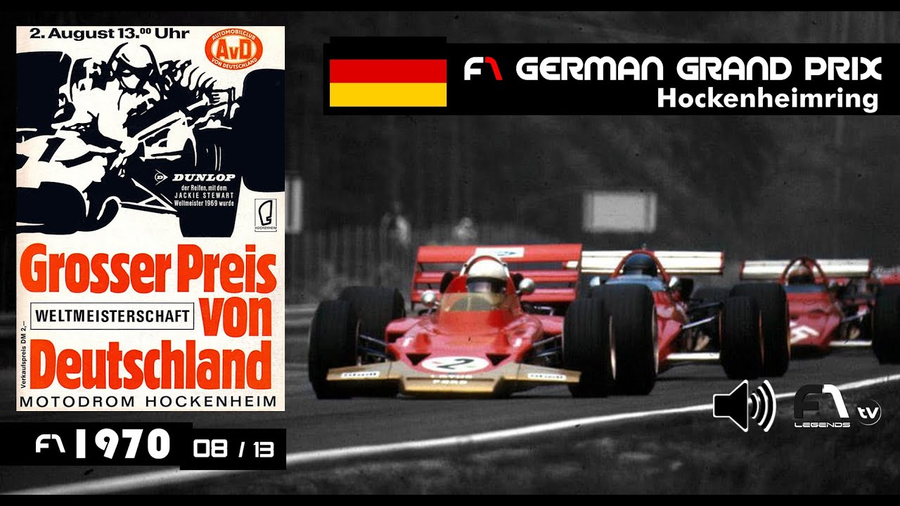 F1 1970 [08] German Grand Prix: Hockenheimring [ 𝗙𝗫 ᴴᴸ| SD ] 𝗙𝟭 𝗟𝗘𝗚𝗘𝗡𝗗𝗦 ...