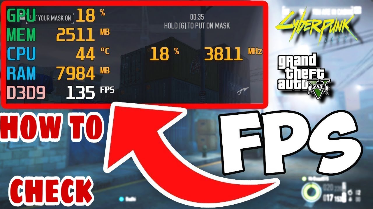 how to check fps in games | game benchmark software | GTA 5 | cyberpunk ...