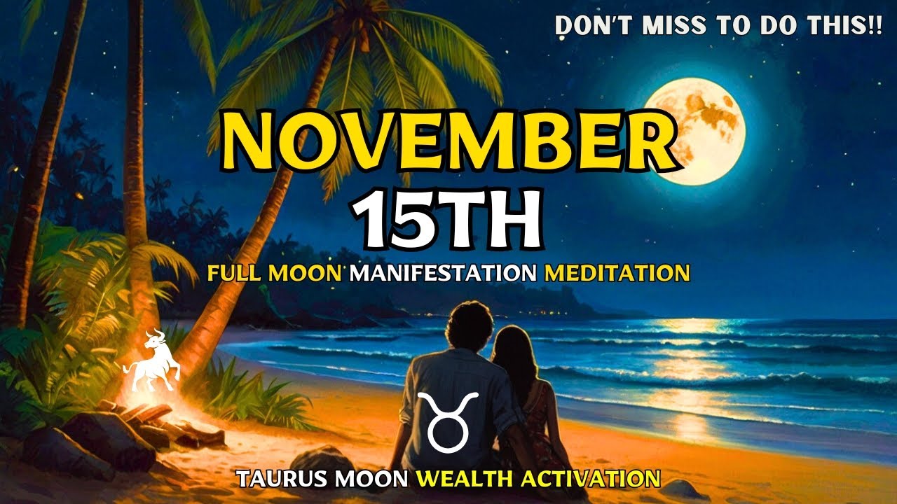 November 15th Full Moon Manifestation Meditation | This Will Bring ...