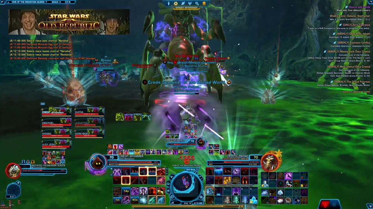 SWTOR: 7-Player Mutated Geonosian Queen HM - YouTube