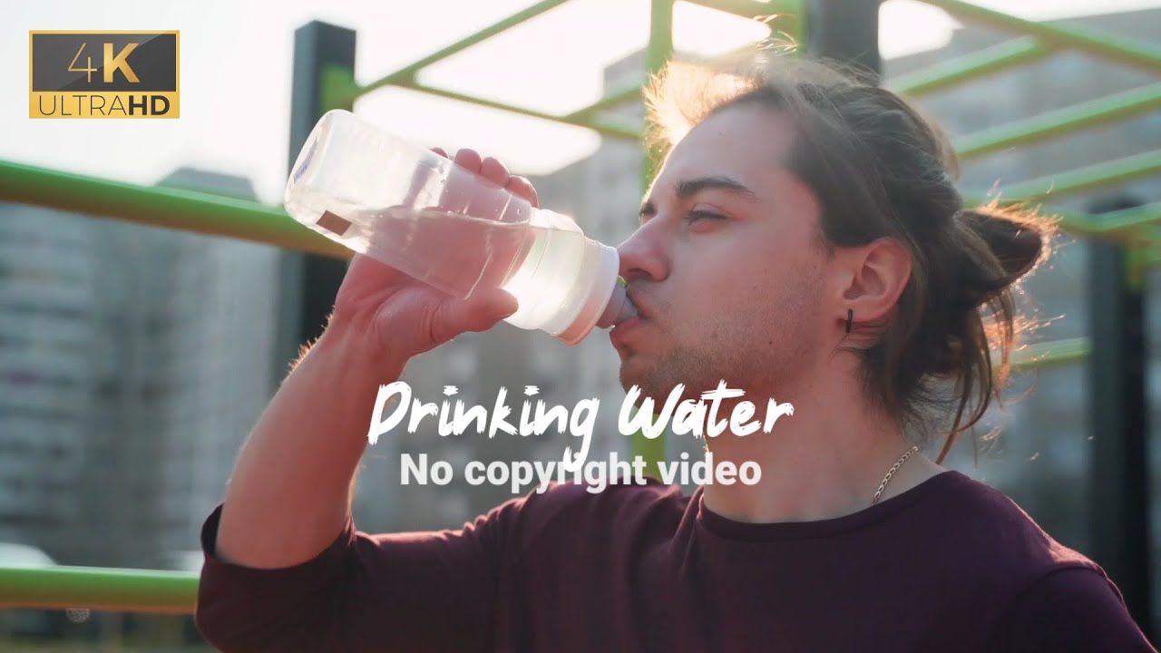 Drinking water video clip HD - No Copyright videos - Free To Use - YouTube