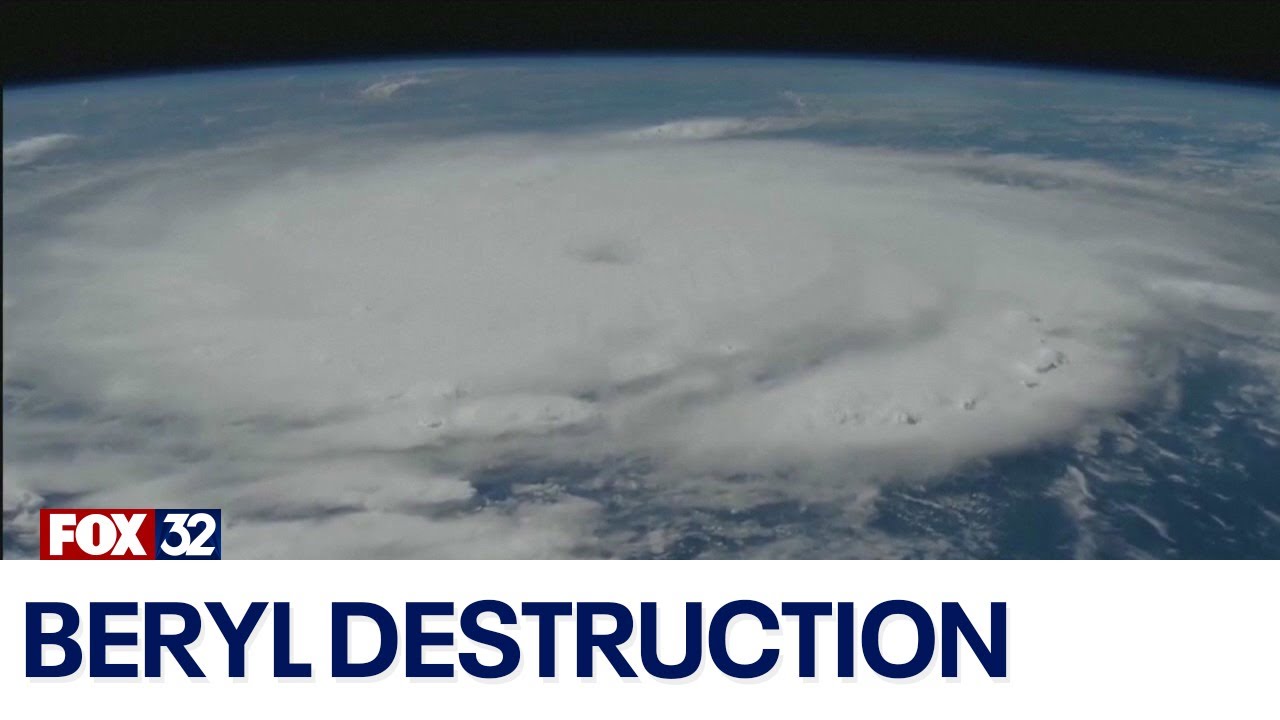 Hurricane Beryl's path of destruction - YouTube