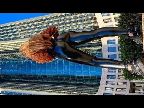 Elegant collections of latex & faux leather leggings pants outfits for women's// stylish leather