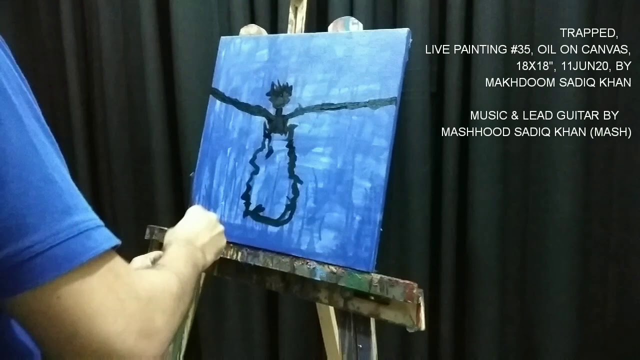 Trapped, Abstract, , Time Lapse Painting Process Video, RLAPV # 35 ...