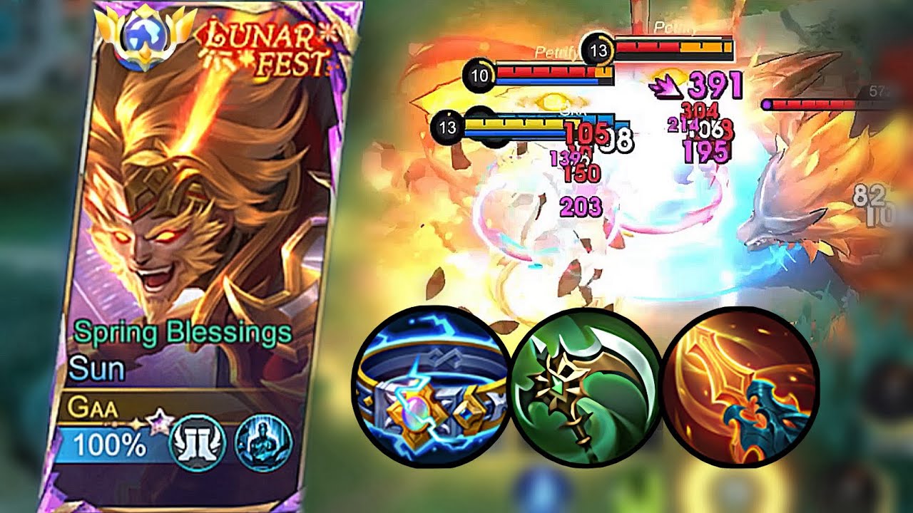 SUN NEW MEST DAMAGE BUILD ~ SOLO RANK UP FAST ~ Joy Gaa - YouTube