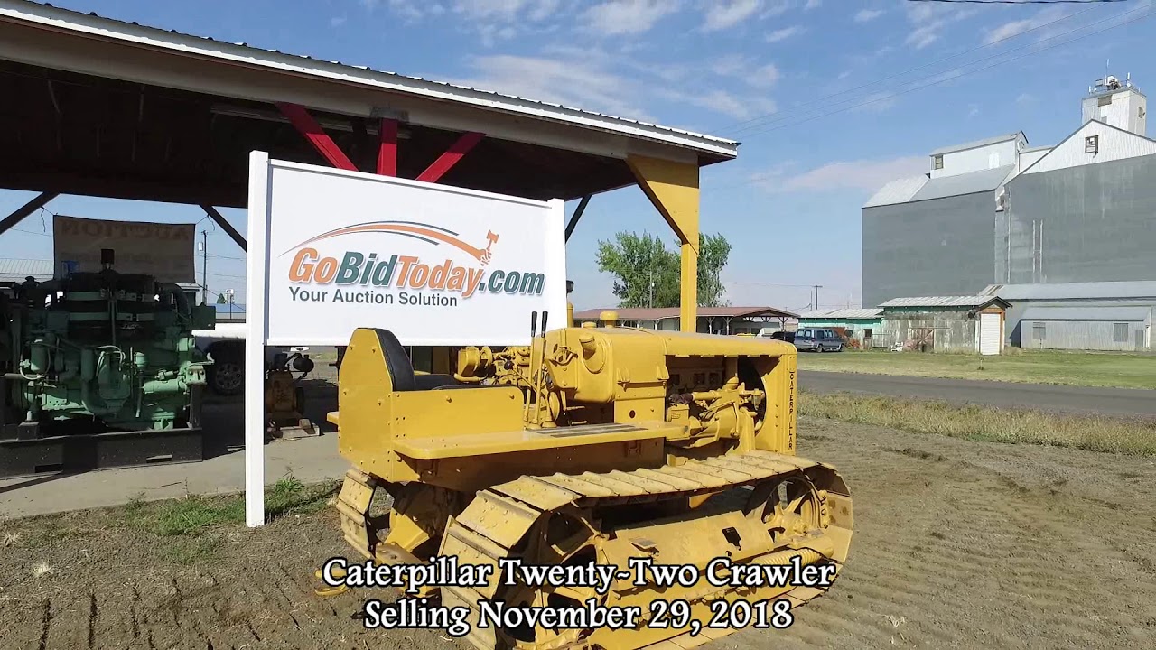 Caterpillar Twenty-Two Crawler for sale at auction - YouTube