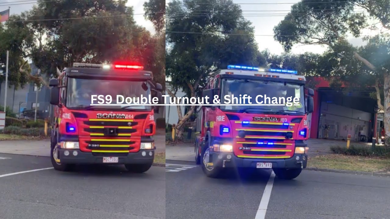 FRV Fire Station 9 | Shift Change & Double Turnout - YouTube