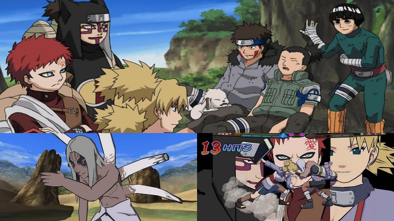 Naruto Gekitou Ninja Taisen! 4 Walkthrough Part 20 - Team Gaara vs ...