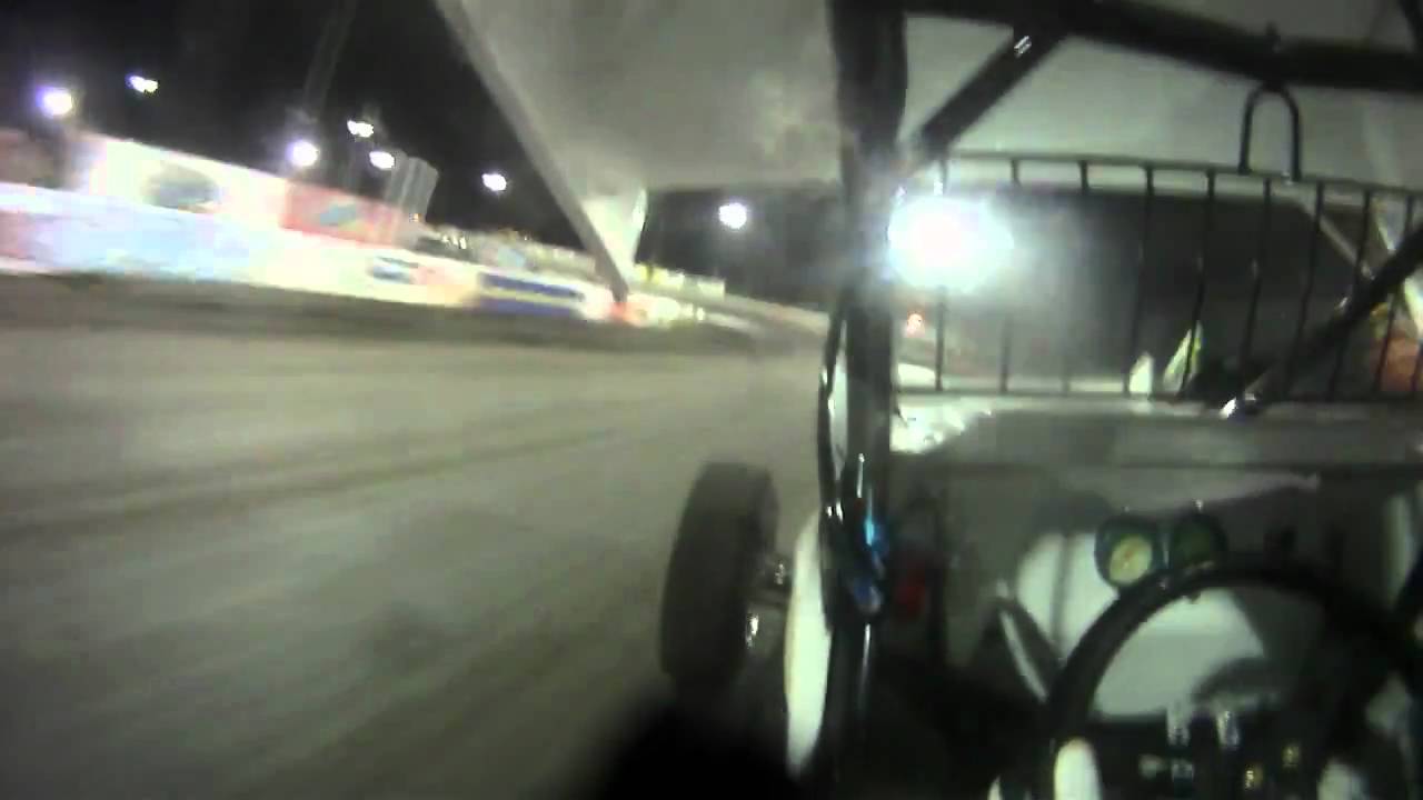 Knoxville 410 Sprint Car In Car Camera Youtube