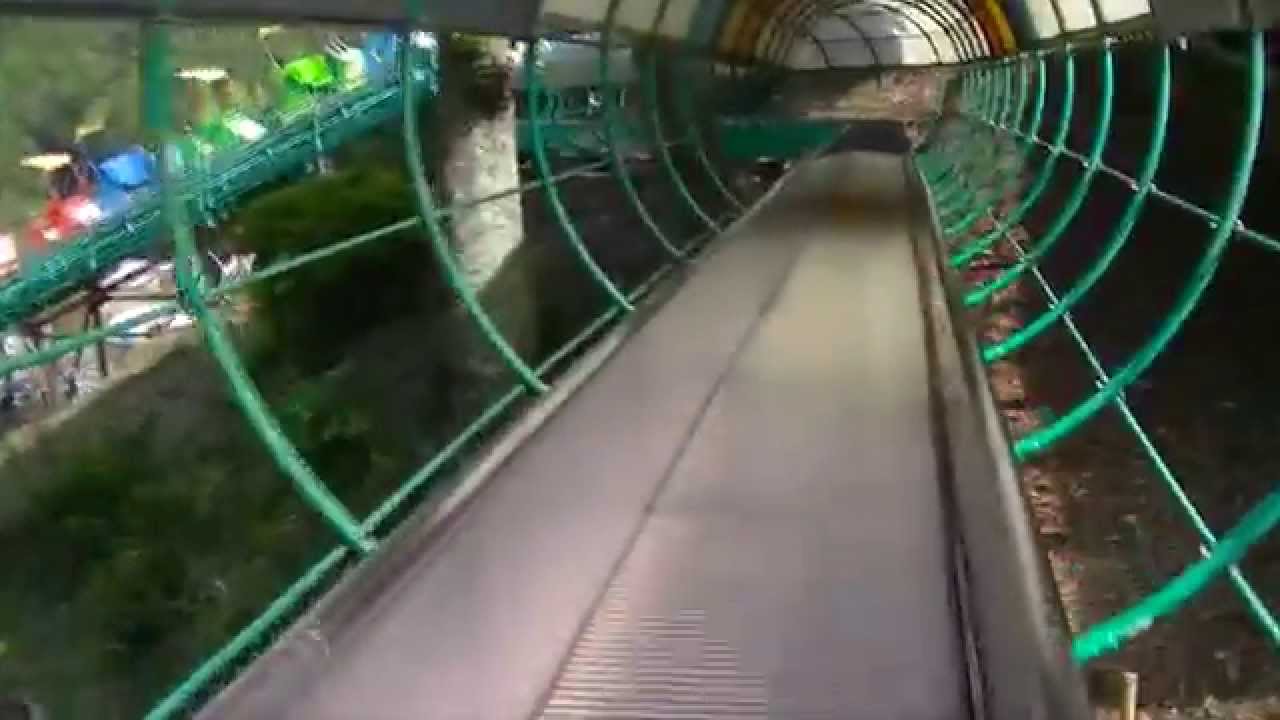 The Longest Roller Slide (ローラースライダー) in Japan: Nihondaira Zoo - YouTube