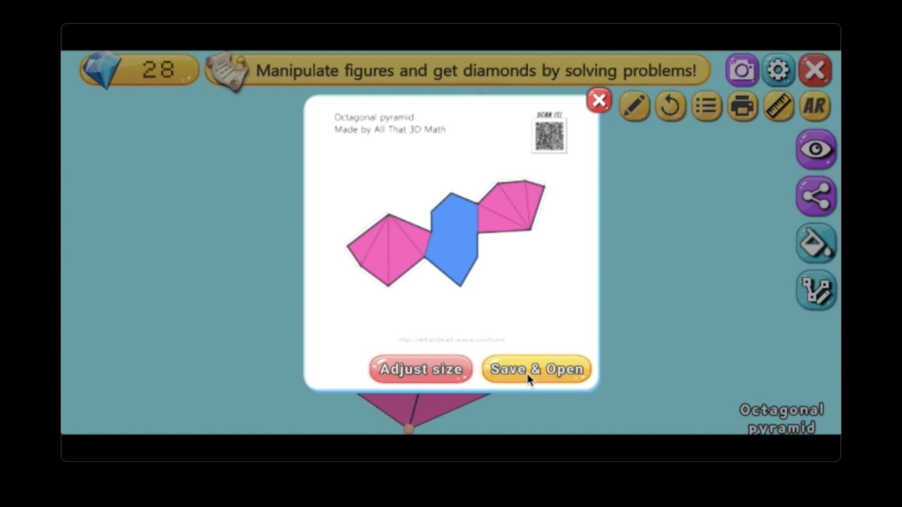 3D Shapes + Origami : Make nets origami and print it - YouTube