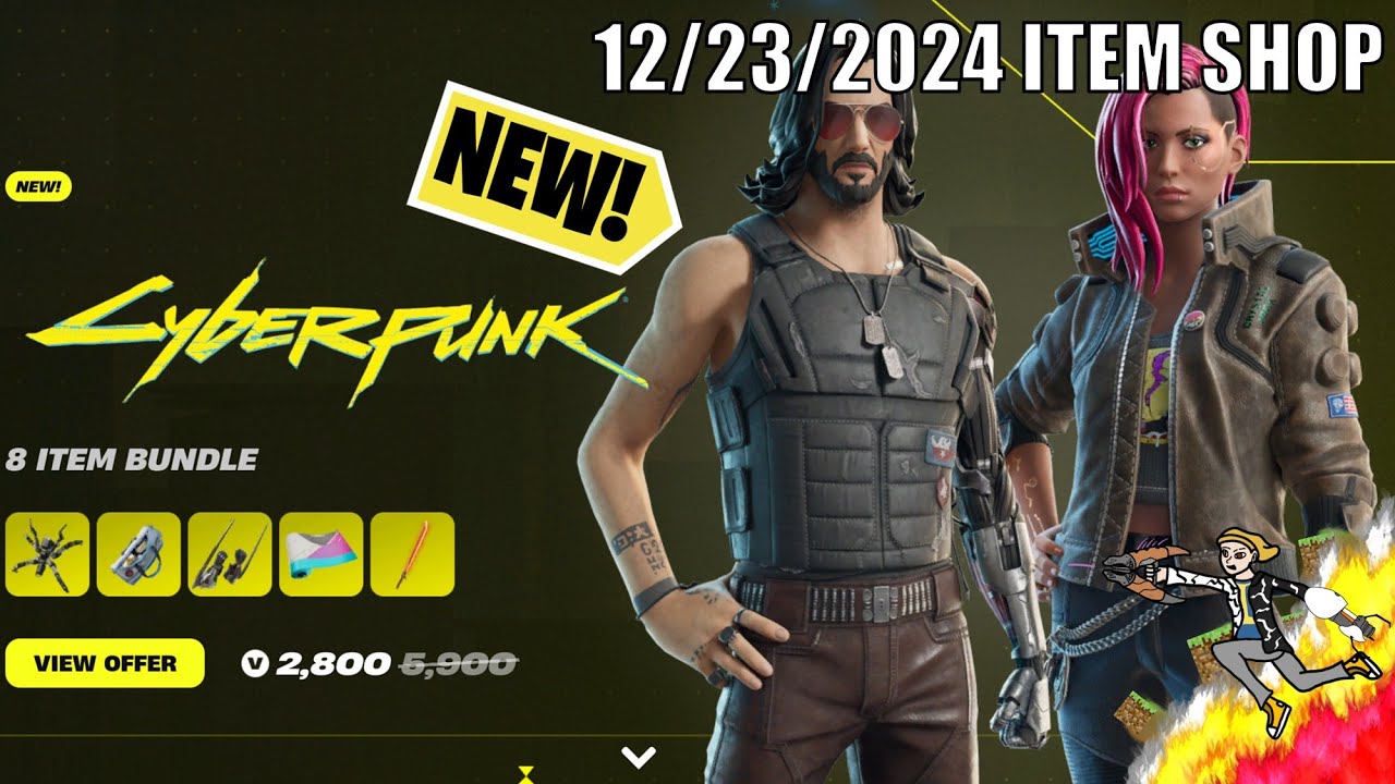 *NEW* Cyberpunk Bundle + Master Chief Returns! | Fortnite Item Shop (23/12/2024) - YouTube