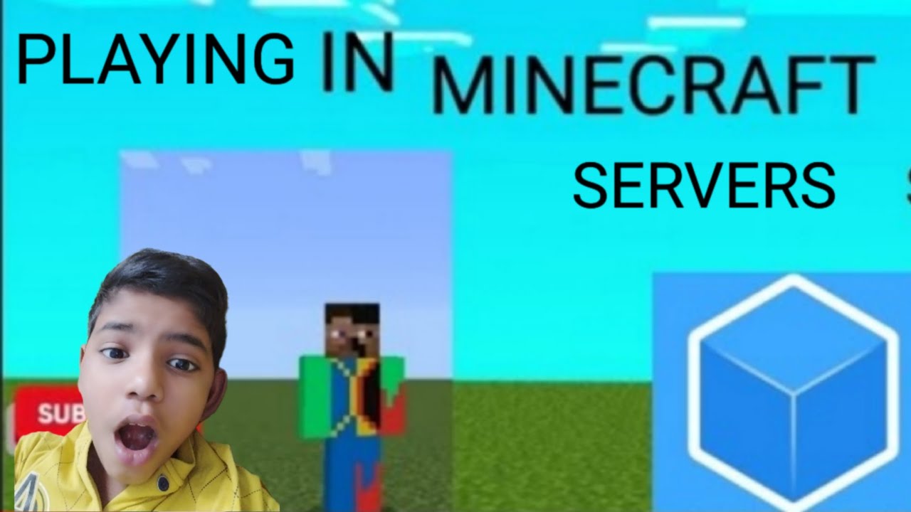 PLAYING IN MINECRAFT SERVERS.FUNNY - YouTube