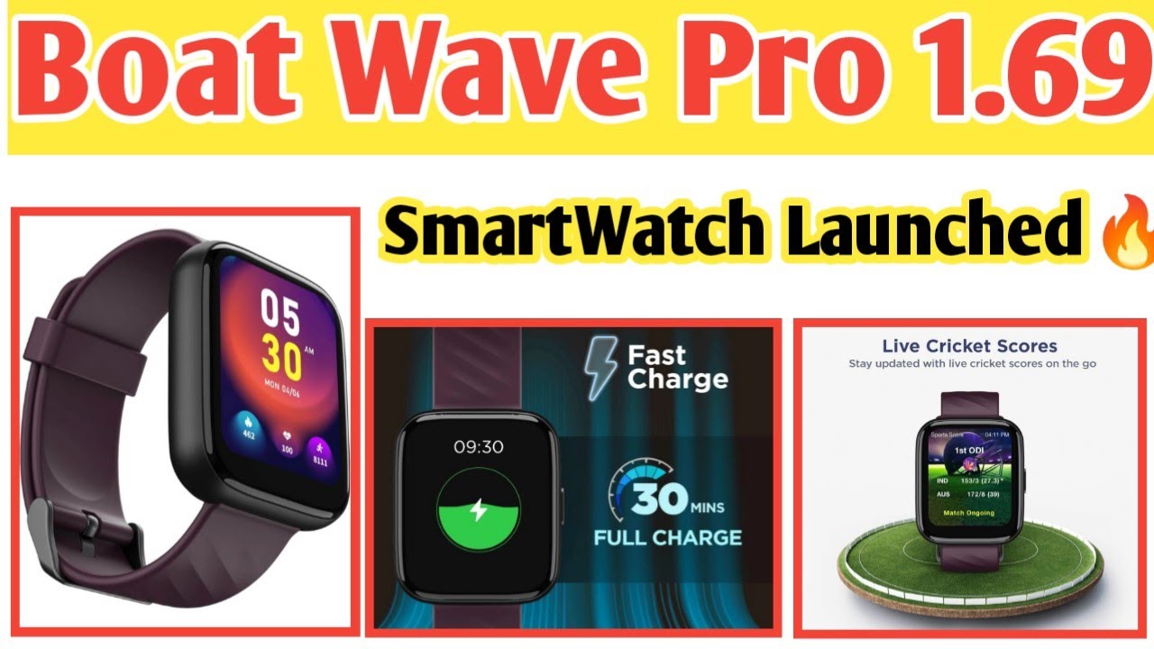 Boat Wave Pro 1.69 Watch Launched🔥| Best Watch Under ₹3000 | Boat Wave ...