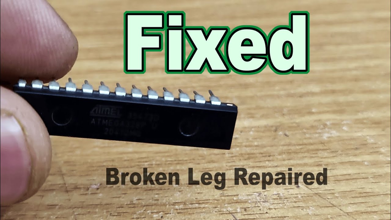 Fix IC Broken Pins | Save Chips | lC Repair - YouTube