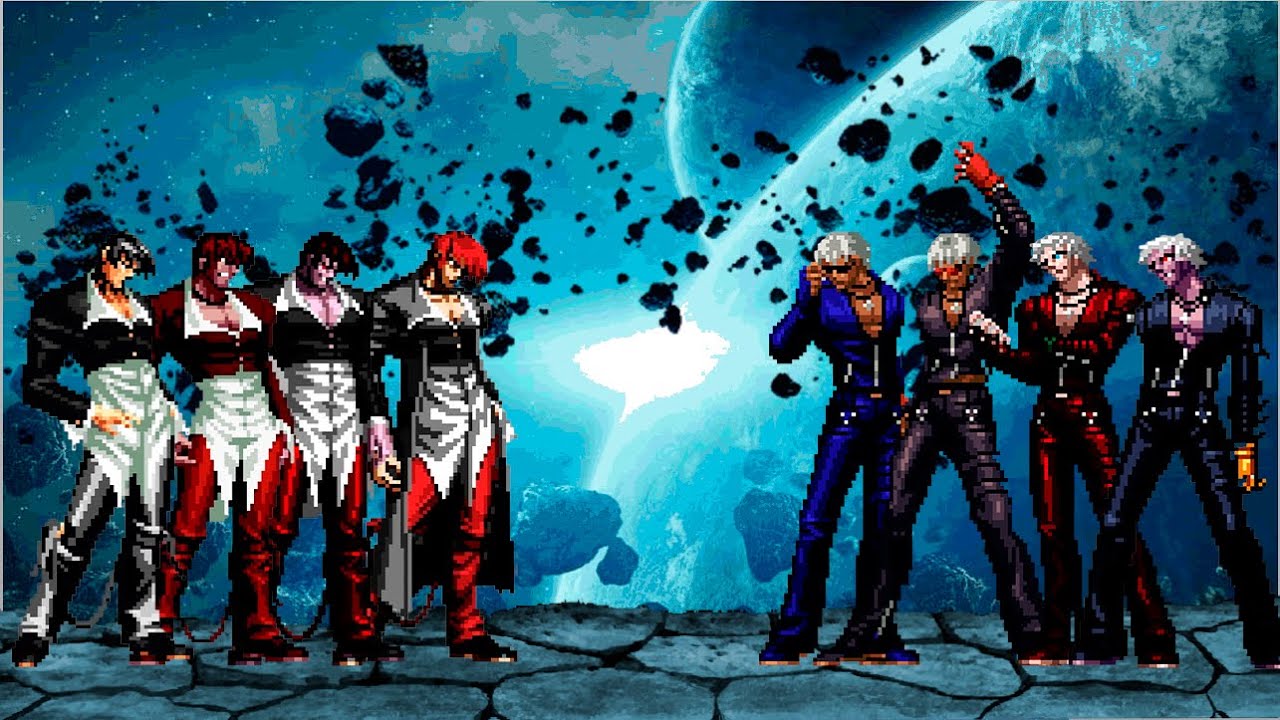 [KOF Mugen] Orochi Iori Team vs K Dash Team - YouTube