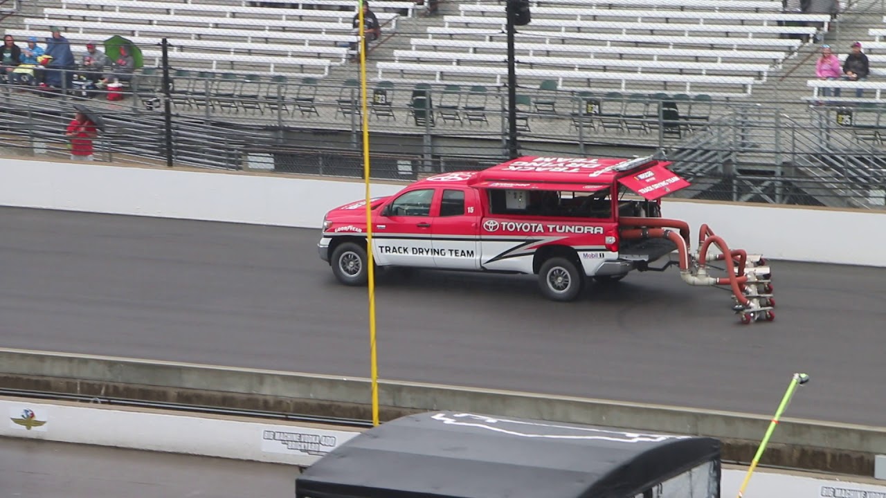 2018 Brickyard 400 Track Drying at Indianapolis Motor Speedway - YouTube