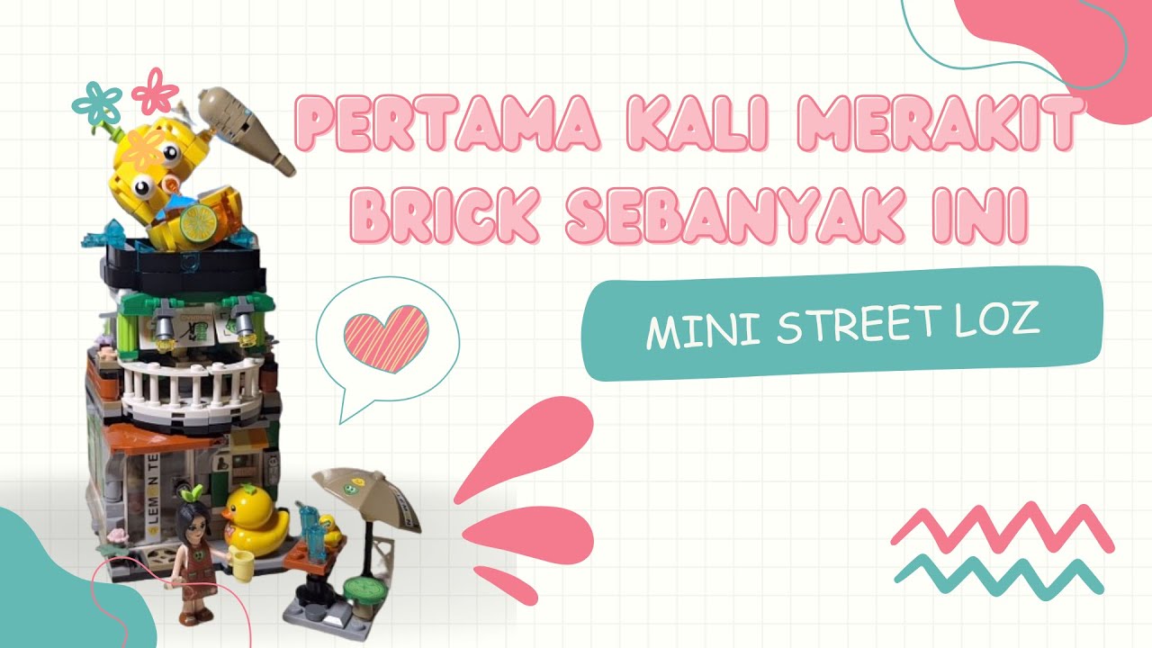 Membangun Brick Lego LOZ Mini Street Lemon Tea - YouTube